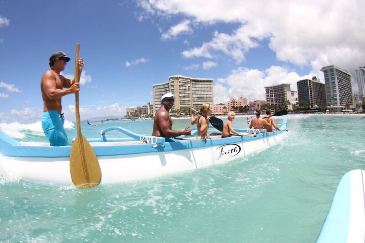 Outrigger Canoe Surfing in Waikiki | Faith Surf School